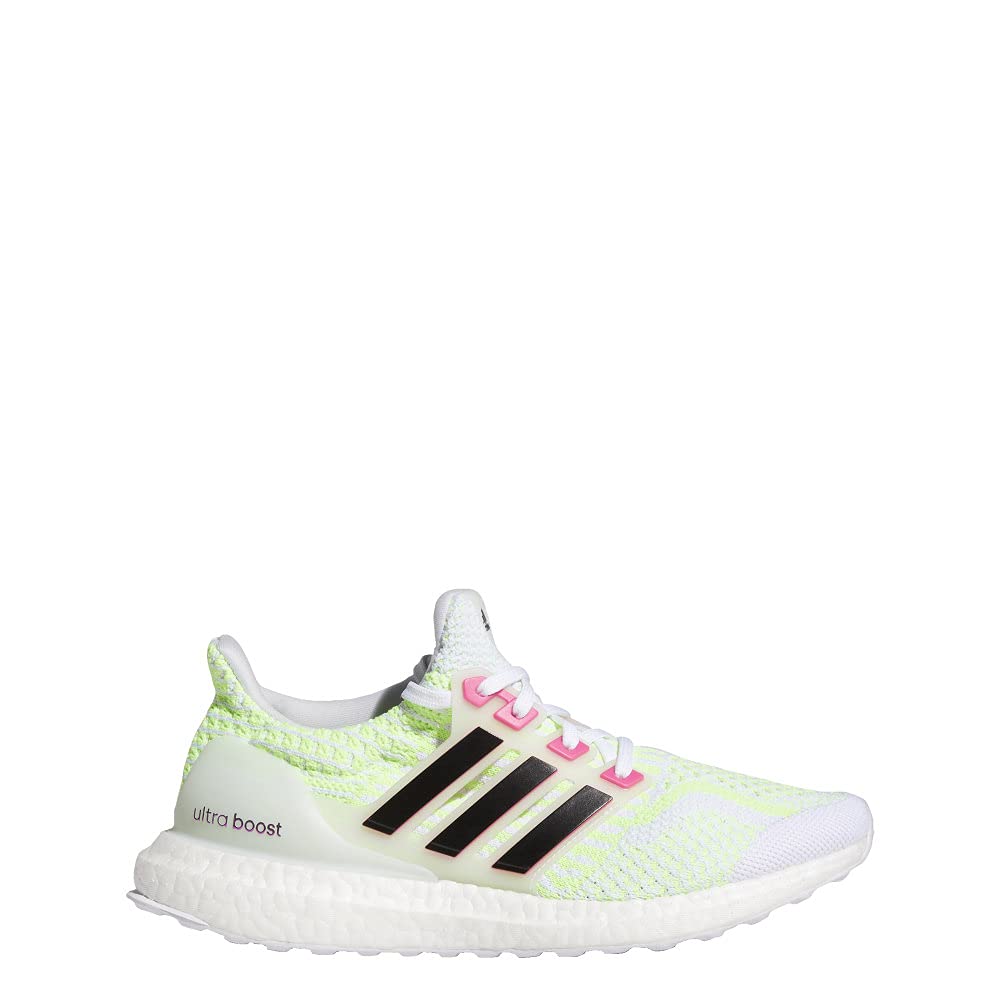 adidas Women's Ultraboost DNA, White, Black, Signal Green, 9