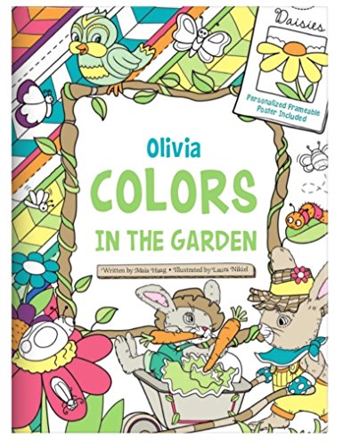 Personalized Coloring & Activity Book for Kids with Sticker Sheet - I See Me! (Garden)
