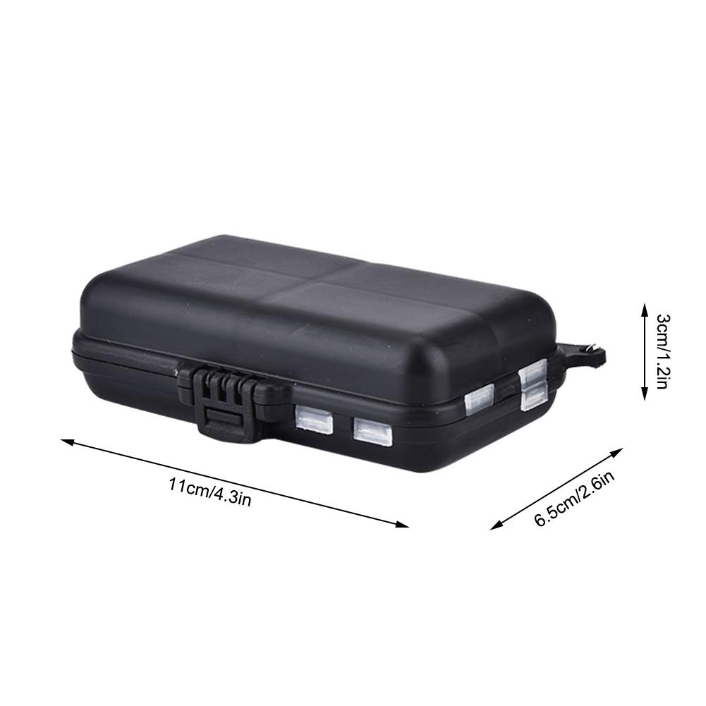 Akozon Fishing Tackle Box, Hook Lures Accessories Zer one Box,Fishing Bait Storage Case for Outdoor Other Tools and