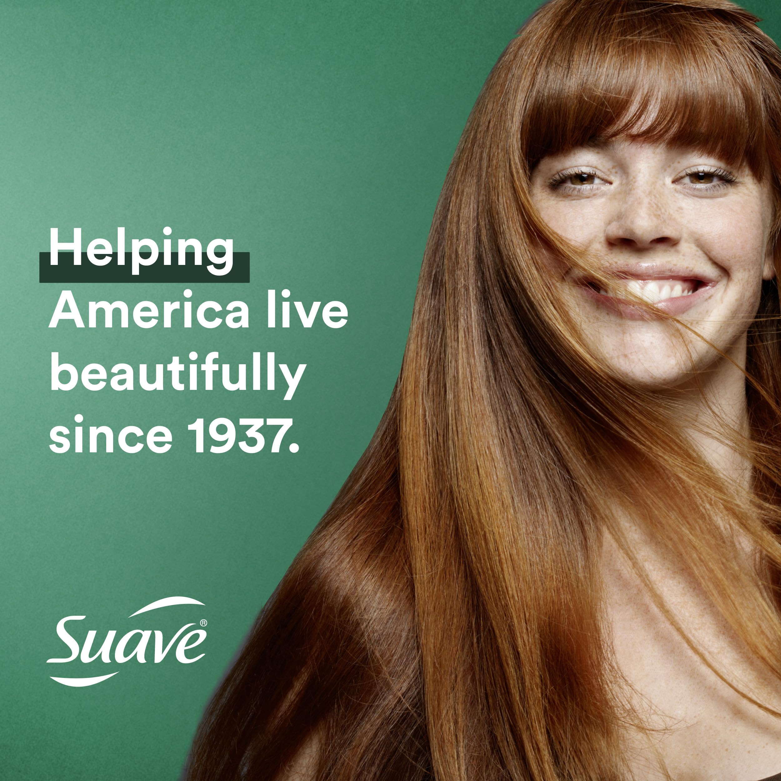 Suave Shampoo and Conditioner, Rosemary & Mint β Invigorating Formula with 100% Natural Essential Oils, 12.6 Oz Ea