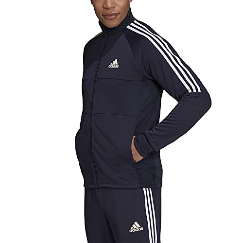 adidas Men's AEROREADY Sereno Cut 3-Stripes Slim Track Top, Legend Ink, Medium
