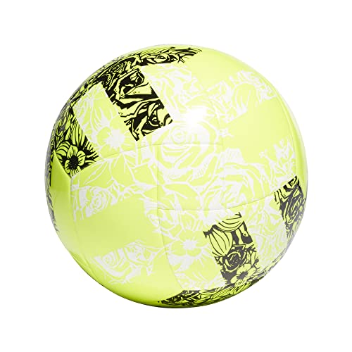 adidas MLS Club Soccer Ball, Solar Yellow/Black, 3