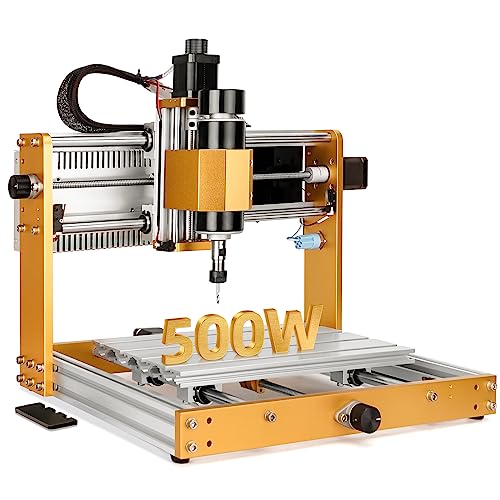 ANNOYTOOLS 500W CNC Router Machine, 3018 Pro MAX CNC Machine,Upgraded 3-Axis All-Metal Milling Machine for Wood Acrylic MDF Nylon Carbon Fiber Carving Cutting