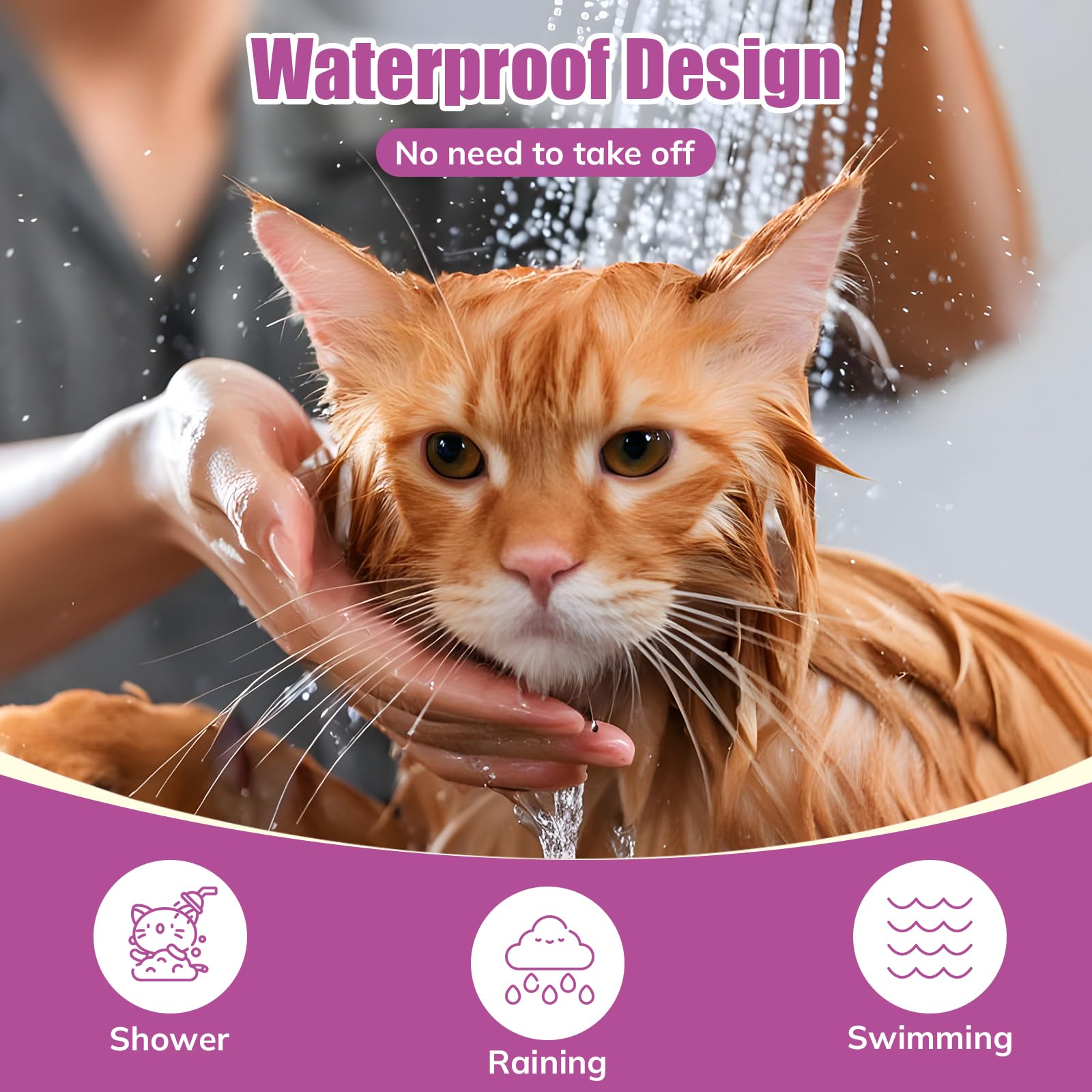 Calming Collar for Cats, Cat Calming Collar, Calming Pheromone Collar for Cats, Cat Pheromone Collar, Cat Calming Collar for Anxiety Relieve Up to 60 Days, 4 Pack(Grey)
