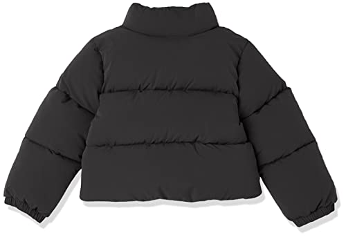 Amazon Essentials Girls' Modern Matte Puffer, Black, XX-Large