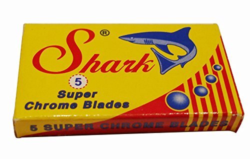Super Chrome Double Edge Razor Blades 5 Blades by Shark