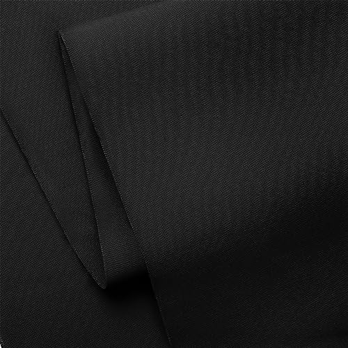 Craftido-19 Options-100% Cotton Fabric by The Yard in Solid Color 44âWide by 3yd (9 ft) -Medium Weight 5.2 oz-for Quilting, Sewing, Crafts, Binding, Backing and Lining - Black