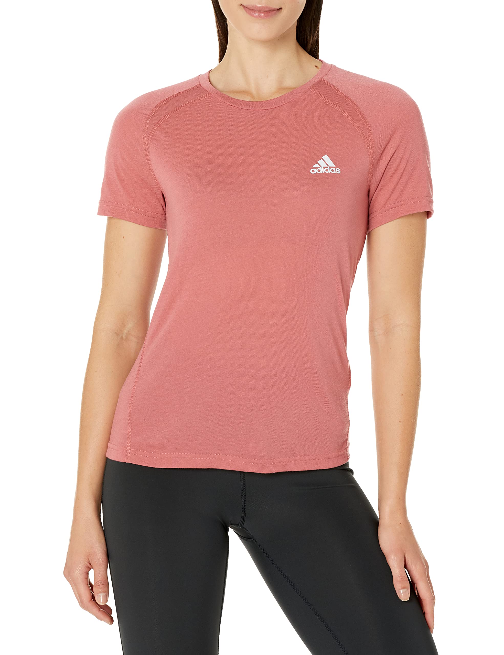 adidas Women's X-City Running Tee, Wonder Red, Large