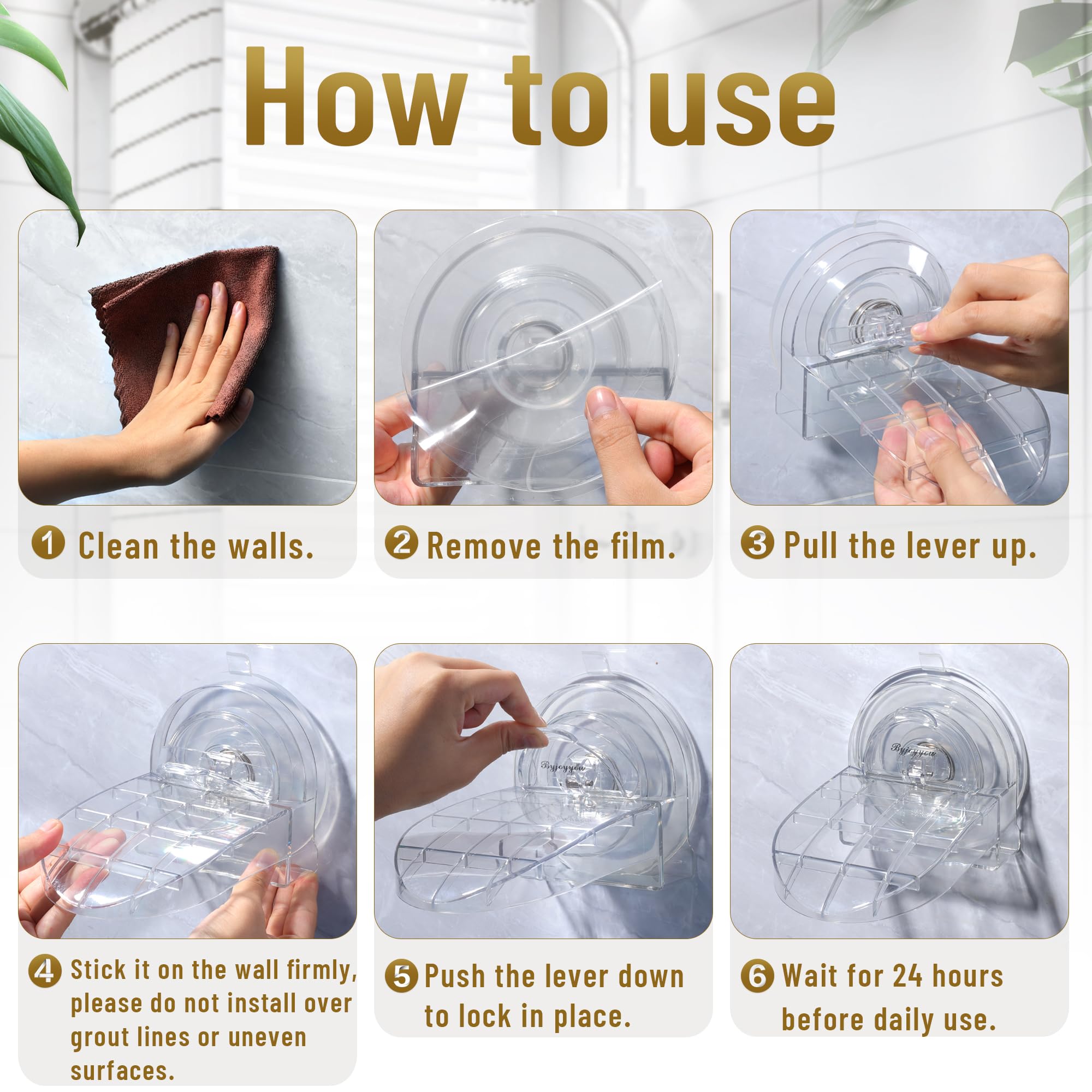Antidious Shower Foot Rest for Shaving Legs, Bathroom Pedal with Reusable Suction Cup, Compatible with Bathroom and Shower (Colorless)