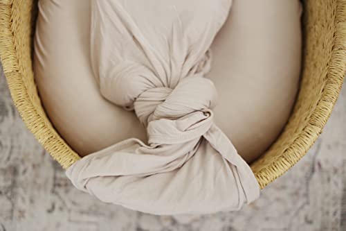Marlowe & Co Premium Knit Viscose from Bamboo Swaddle Blanket, 47in x 47in (Natural)