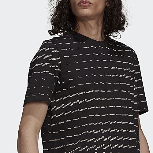adidas Originals Men's Graphics Monogram Pack T-Shirt, Black/White, Large