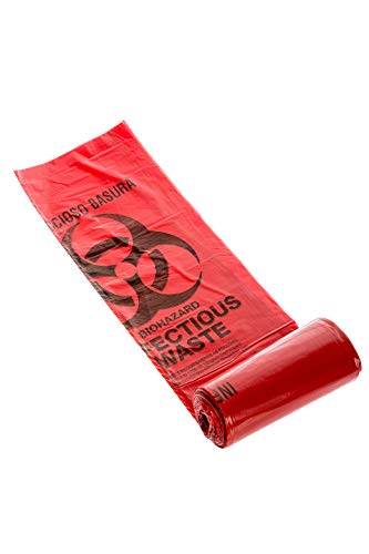 Oakridge OSHA Approved Biohazard Safety Bags (25 Gallon) (50 Bags) - Professional Grade