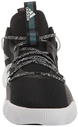 adidas Unisex Harden Stepback 3 Basketball Shoe, Core Black/White/Core Black, 7.5 US Men