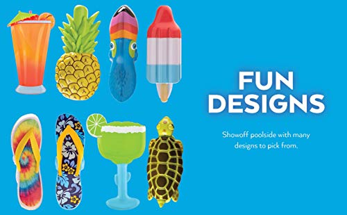 O2COOL Bocaclips - Beach Towel Clips for Beach Chairs, Patio and Pool Accessories - (Flip Flop) 2 Count