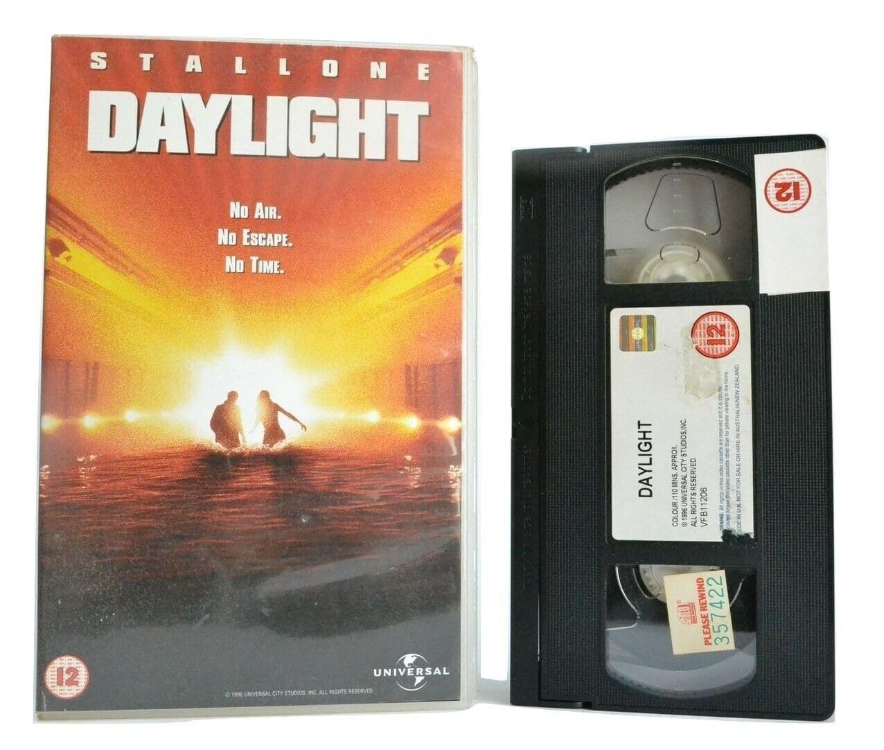 Daylight (1996): Disaster Thriller - Large Box - Sylvester Stallone - Pal VHS