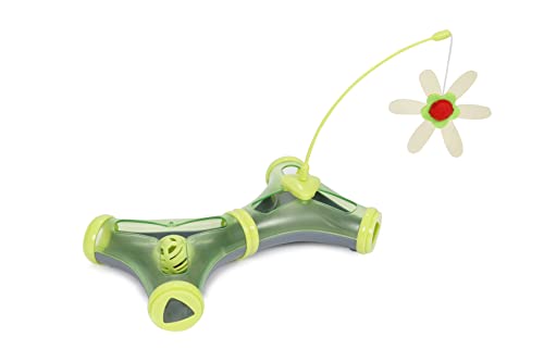 Pet Life ® Kitty-Tease Interactive Cognitive Training Puzzle Cat Toy Tunnel Teaser
