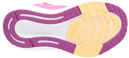 adidas Unisex-Child EQ21 Running Shoe, Shock Pink/Acid Orange/Sonic Fuchsia (Elastic), 3
