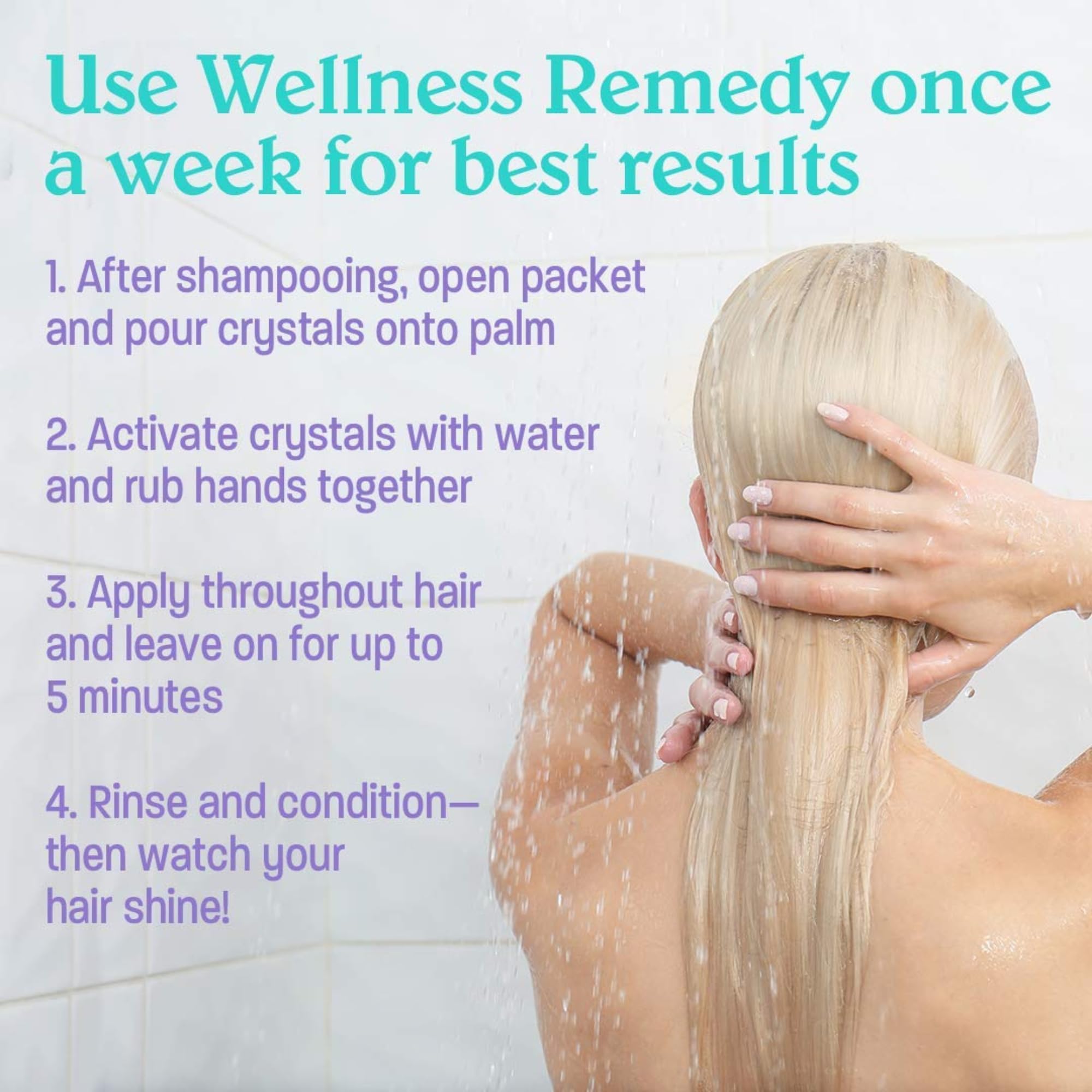 Malibu C Swimmers Wellness Remedy - Restoring & Hydrating Hair Care with Vitamin C Complex - Protects Hair Discoloration from Chlorine and Pool Elements (12 Packets)