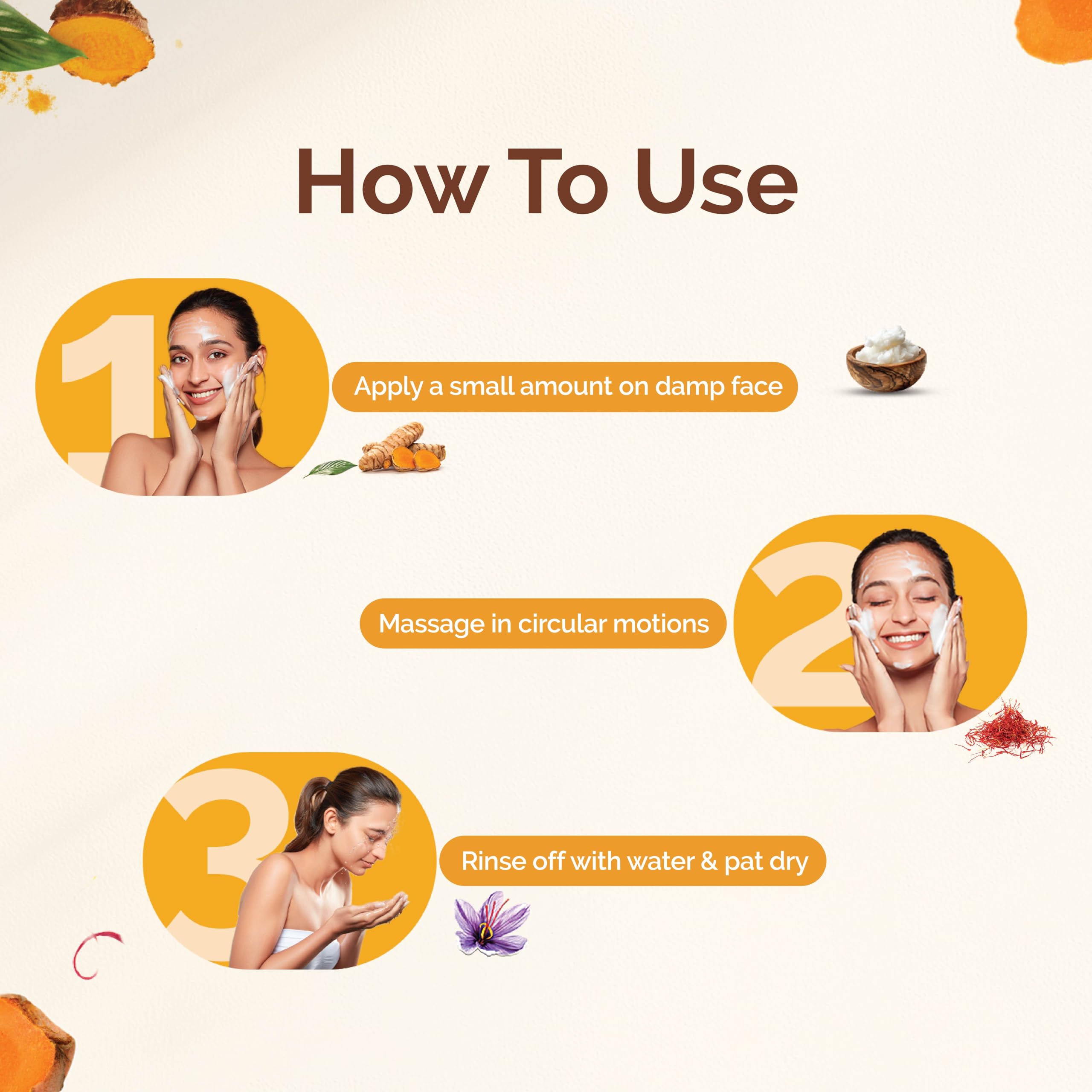 Mamaearth Ubtan De Tan Face Wash | Helps Reduce Tanning & Sun Damage | Gently Cleanses Dirt & Excess Oil | Enriched with Turmeric & Saffron | 3.38 Fl Oz (100ml)