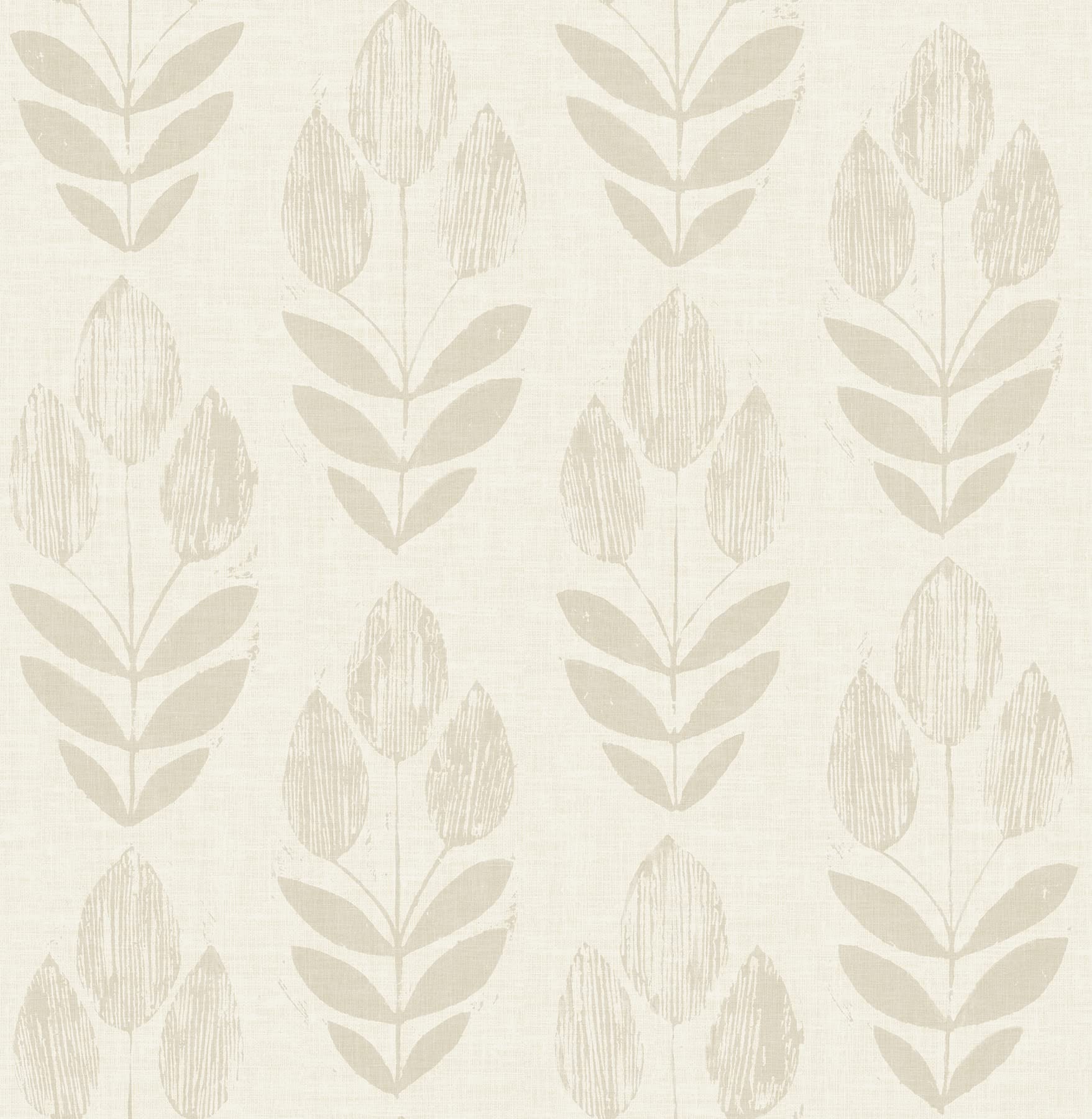NuWallpaper Cream Folk Tulip Peel & Stick Wallpaper