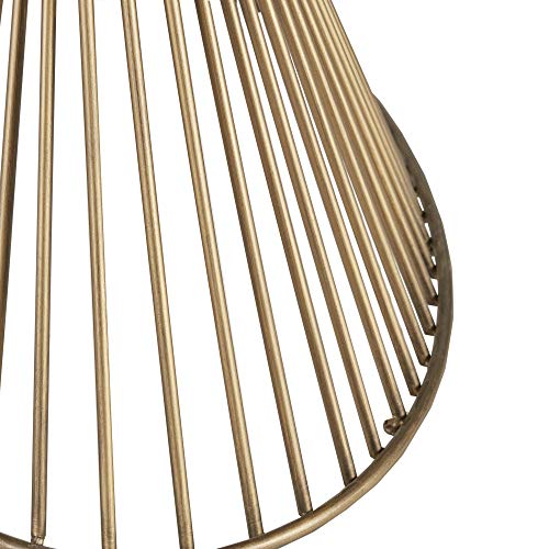 INK+IVY Mercer Dining Oval Solid Wood Tabletop, Metal Wire Frame Base Mid-Century Modern Style Dinner Tables, 70" Wide, Bronze