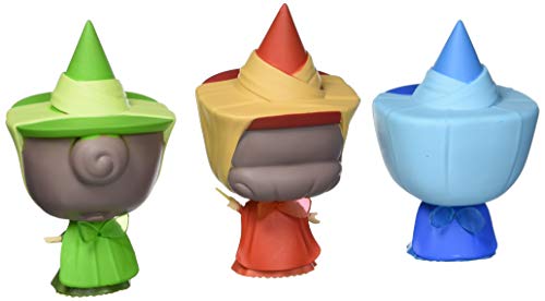 Funko Pop! Disney: Sleeping Beauty - Flora, Fauna, & Merryweather Fairy Godmother Vinyl Figure 3 Pack, Spring Convention Amazon Exclusive