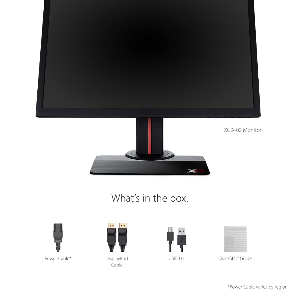 ViewSonic XG2402 24" 144Hz 1ms 1080p FreeSync, ColorX Mode Gaming Monitor HDMI, DisplayPort (Renewed)