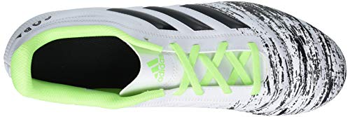 adidas Men's Copa 20.4 Firm Ground Soccer Shoe, White/Black/Signal Green, 4