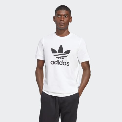 adidas Originals Men's Adicolor Classics Trefoil T-Shirt, White, Medium