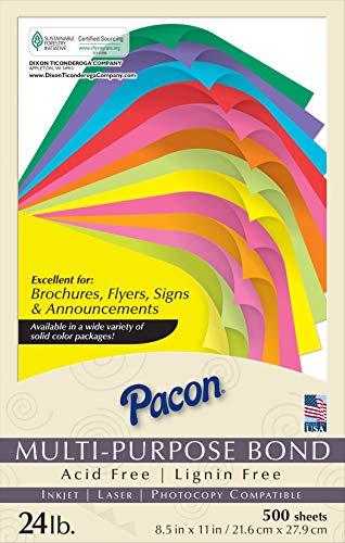 Kaleidoscope Multi-Purpose Paper, 8.5 x 11 Inches, Marine Blue, 500 Sheets (102059)