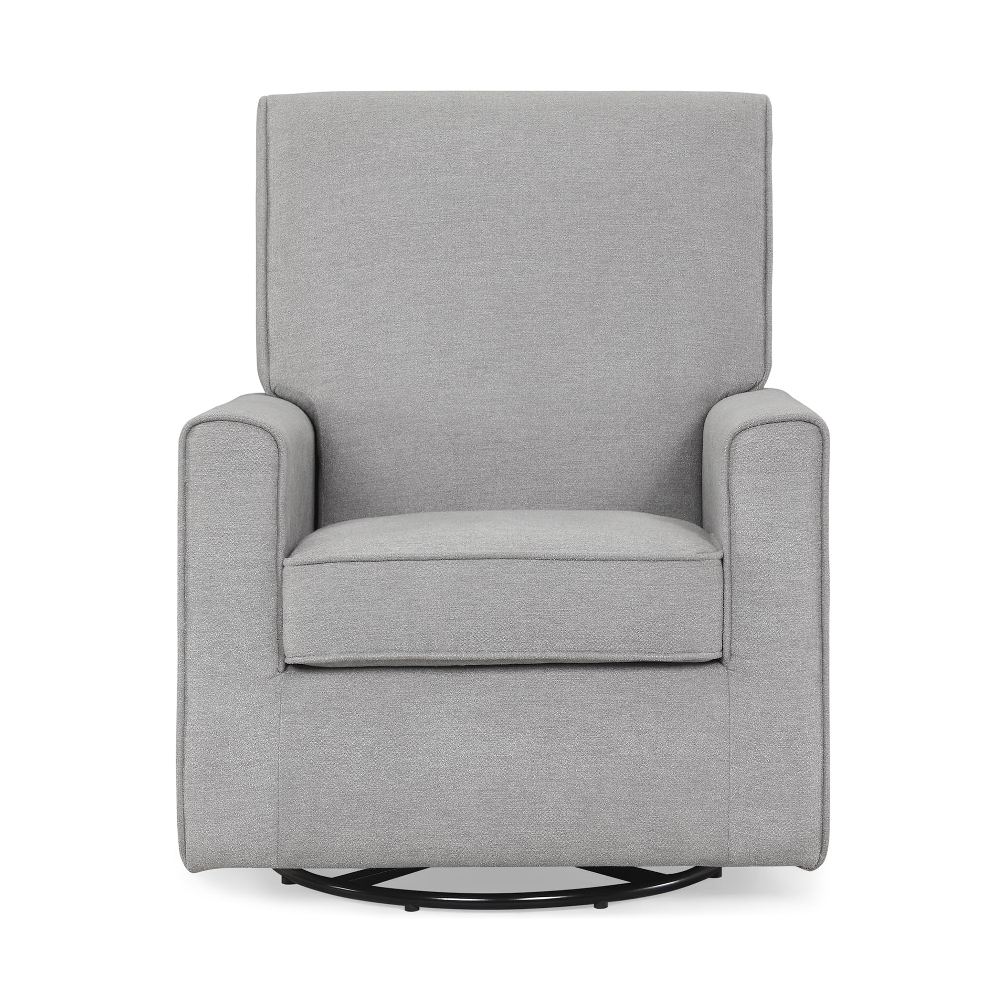 Delta Children Sophie Nursery Glider Swivel Chair with LiveSmart Performance Fabric Fabric, Nickel