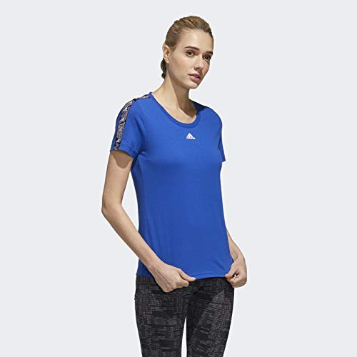 adidas womens Essentials Tape Tee Team Royal Blue X-Small