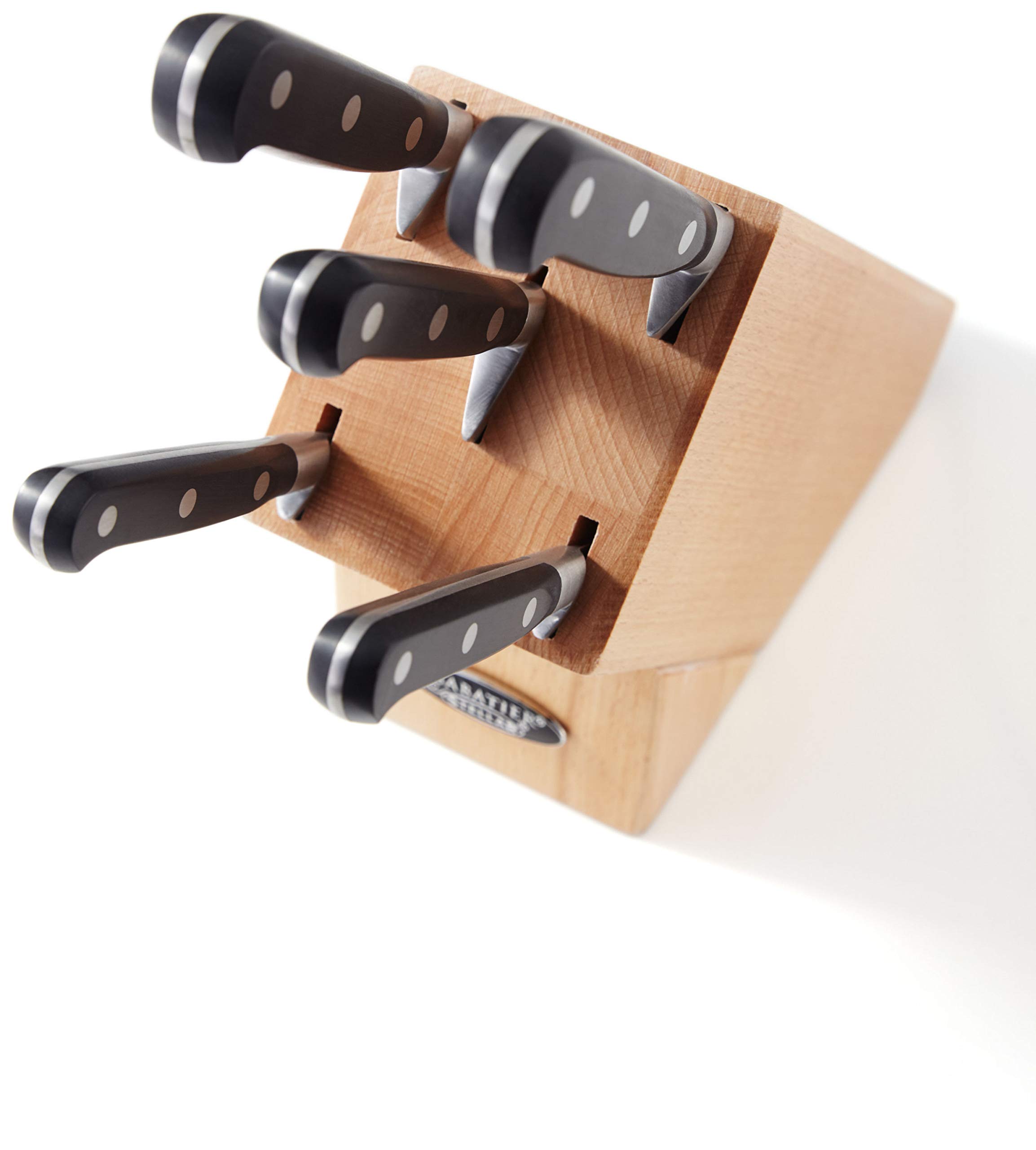 Stellar Sabatier IS60 6-Piece Set of Knives with Wooden Knife Block, Razor Sharp Stainless Steel Blades - Fully Guaranteed