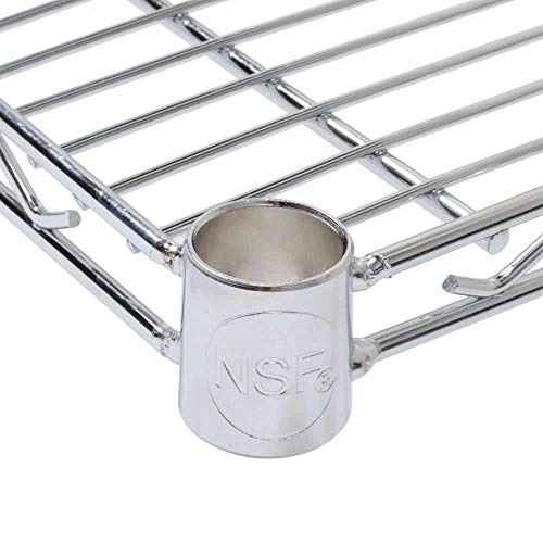 Regal Altair 24" x 48" Chrome Wire Shelving |Pack of 2 Shelves| Heavy Duty NSF Storage Shelves