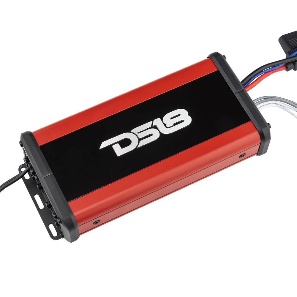 DS18 Hydro NXL-N2 Amplifier 2-Channel Ultra Compact 900W Peak Power, Stereo Full Range Amp, Class D, Waterproof IP67, Digital Marine Amplifier, Nano Size - All Elements, for All Applications