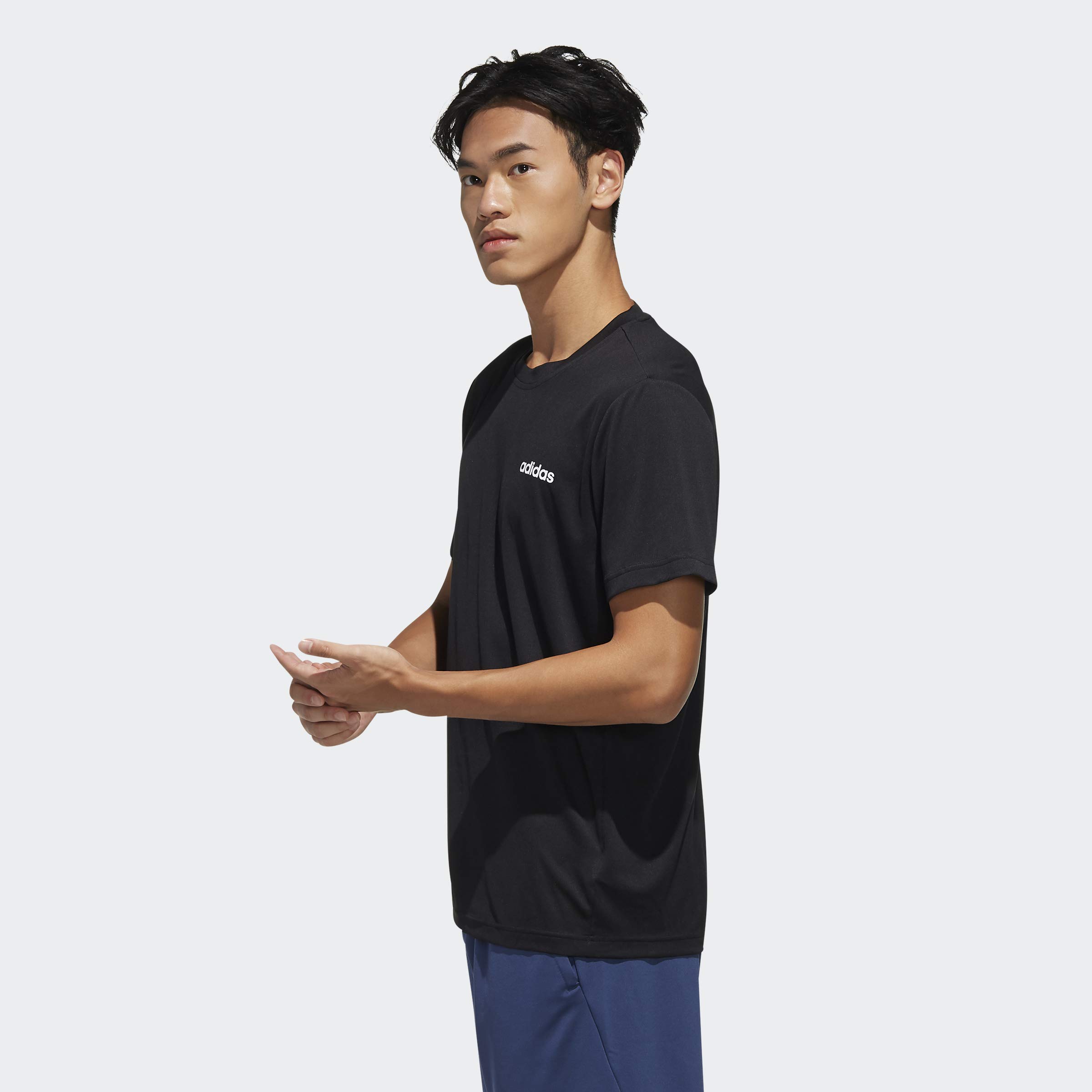 adidas Men's Designed 2 Move Plain Tee Scarlet/White Medium/Tall