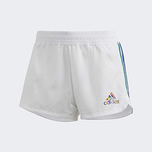 adidas womens Pride Pacer Shorts White Medium