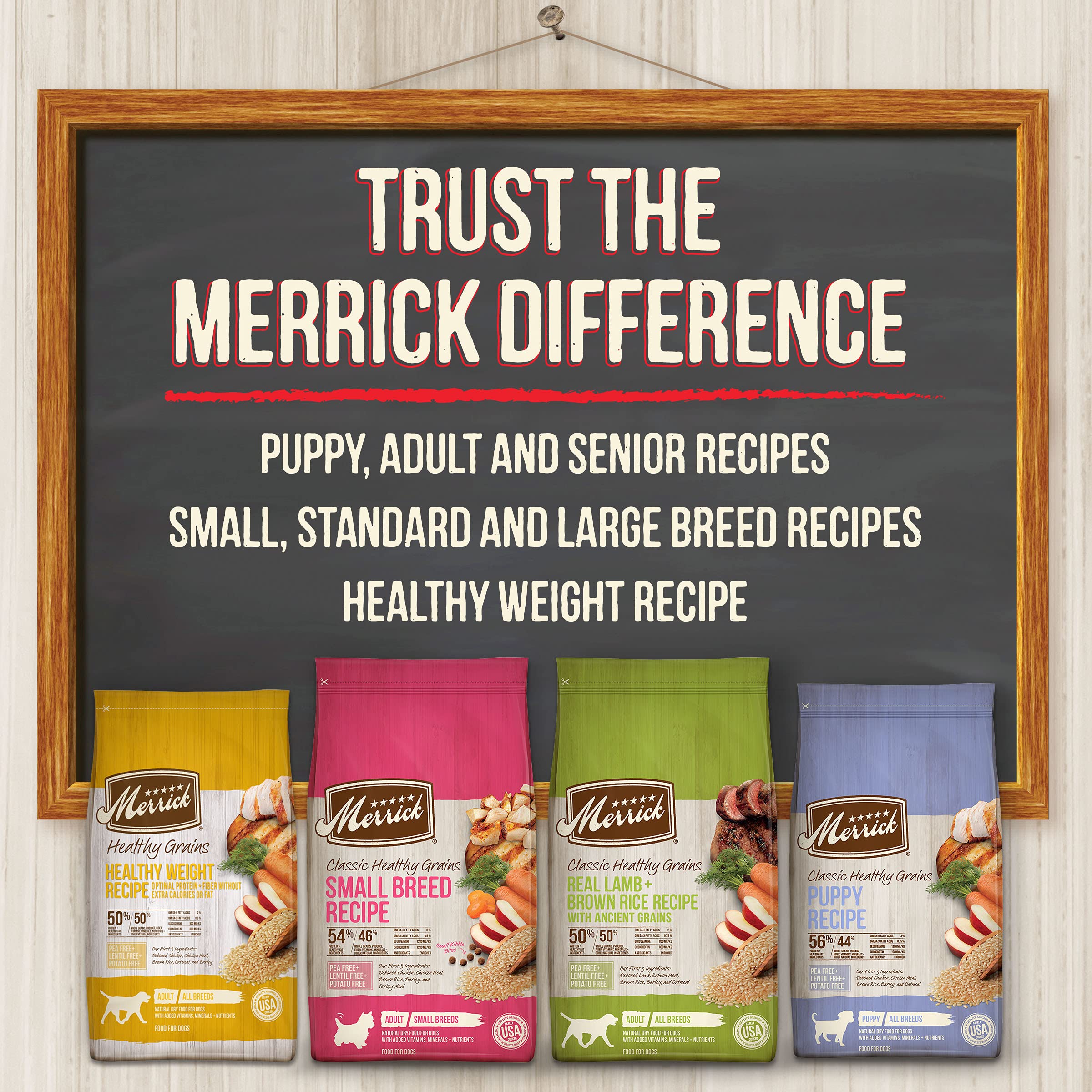 Merrick Classic Healthy Grains Dry Dog Food Small Breed Recipe - 4.0 Lb Bag