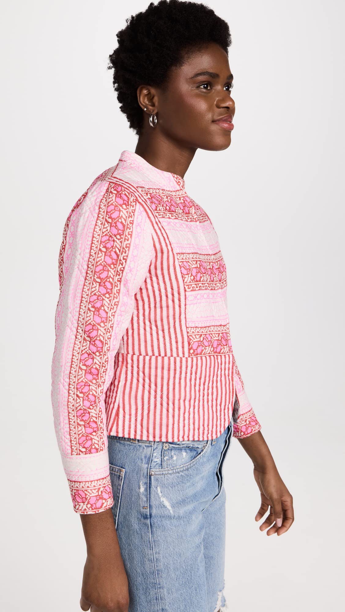 Antik Batik Women's Amelie Jacket, Pink, XS