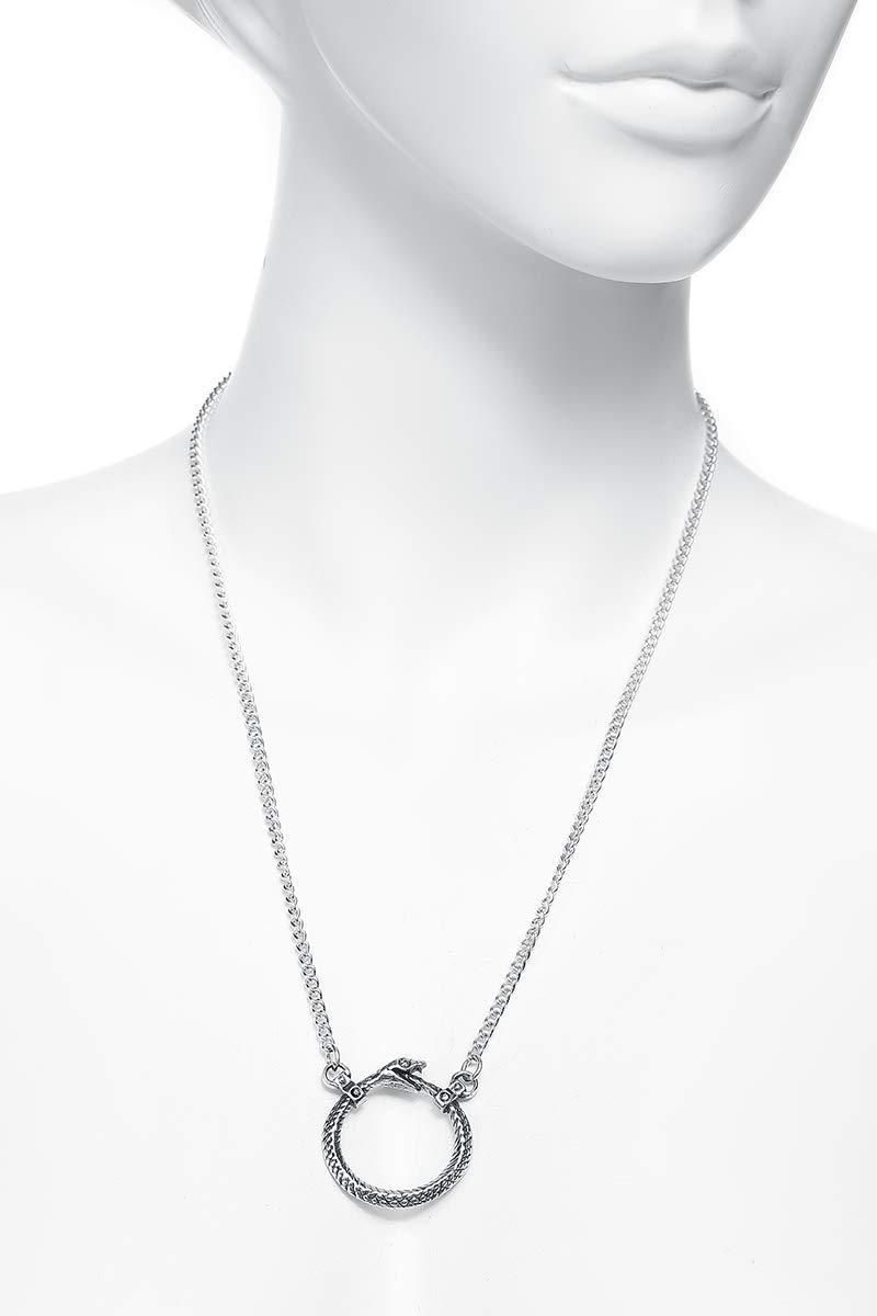Alchemy of England Sophia Serpent Necklace Silver