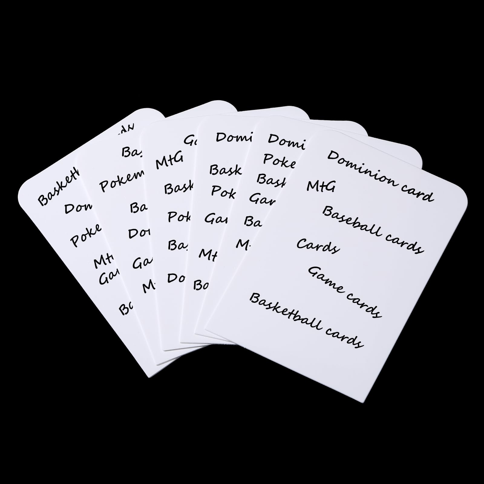 Yookeer Trading Card Divider Bulk Plastic Card Separators Baseball Card Dividers Blank Playing Card Divider for Storage Boxes Sports Cards Card Games(60 Pieces)