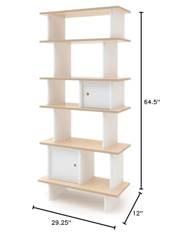 Oeuf Vertical Mini Library - Birch, White