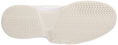 adidas Women's Gamecourt Tennis Shoe, White/Black/Solar Red, 9