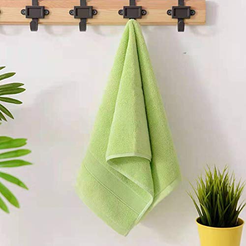 LRUUIDDE Bathroom Hand Towels 2 Set,100% Cotton Hand Towel for Bath, Hand, Face, Kitchen, Super Soft, Highly Absorbent, Machine Washable, Size 14" x 30" (Green)…