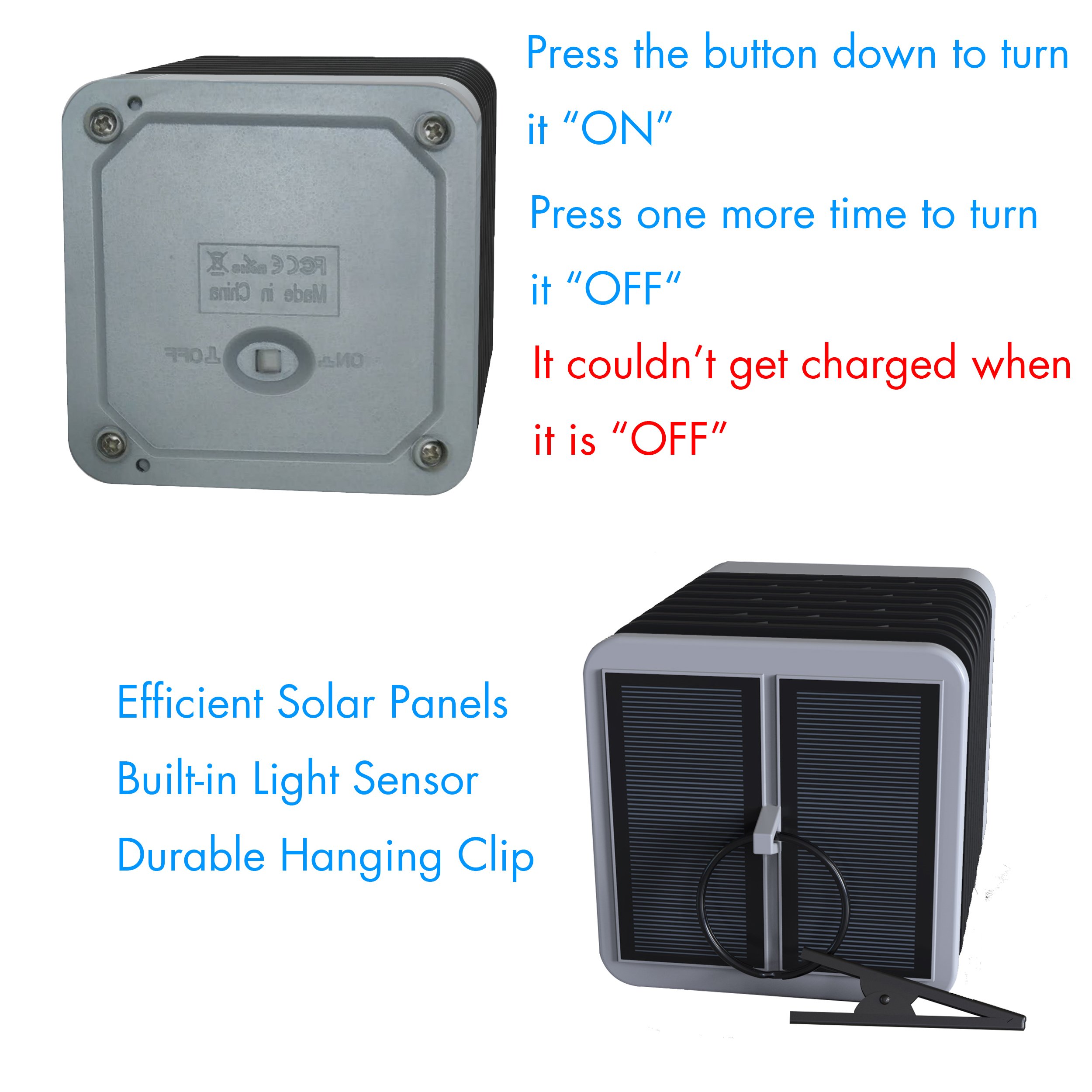 Espier Solar Lantern Outdoor Hanging 75 LED Dancing Flame Effect Solar Table Lights Umbrella Lights for Pathway Patio Yard Garden Decorative Waterproof Auto On/Off