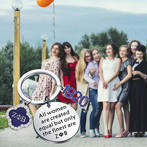 SEIRAA Gift Sorority Finer Women Gift for Her All Women are Created Equal But Only the Finest are Keychain (Keychain)