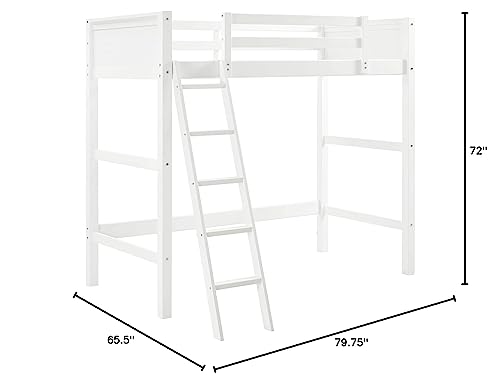 DHP Wood Loft Style Bunk Bed, Twin