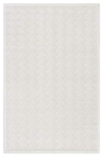 Jaipur Living Thatch 5' x 7'6" Power-Loomed Texture-Rich Geometric Area Rug, White