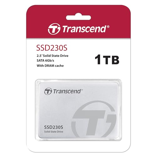 Transcend TS1TSSD230S 1TB SATAIII 2.5โ Internal Solid State Drive with speeds up to 560MB/s
