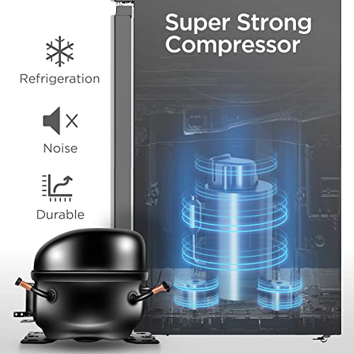 NUTRIFROST 30" Top Freezer Refrigerator - 17.6 Cu.Ft Total Capacity - Reversible Door - Adjustable Thermostat - Metallic Finish